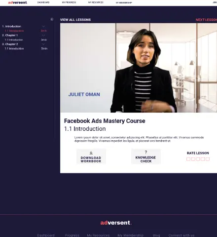 Adversent Dashboard - Jon Samuels - Lead Designer | UX | Brand Innovation
